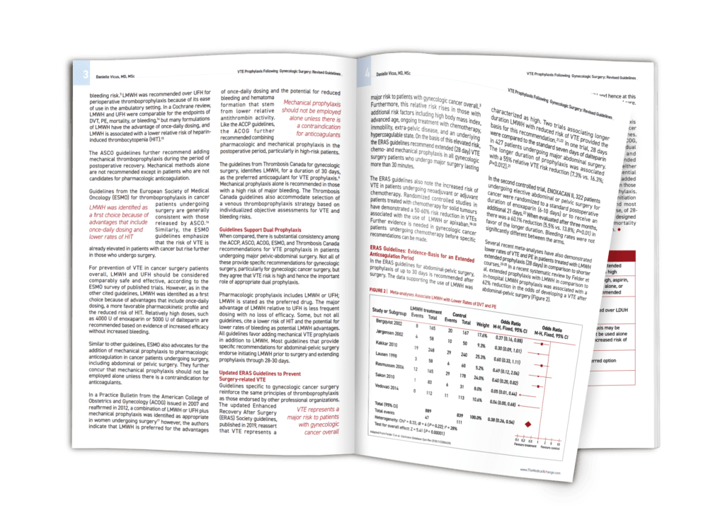 VTE Prophylaxis Following Gynecologic Surgery - The Medical Xchange